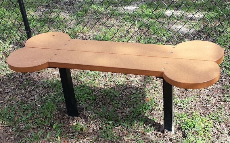 Biscuit Bone Seat, 4' Dog Park Bench