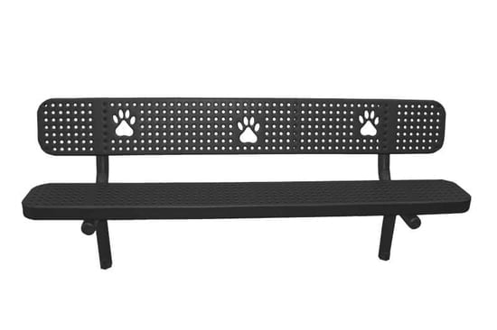 Dog Paw Bench for Dog Parks