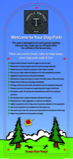 Custom Dog Park Rules Sign