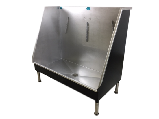 Dog Wash Station w/ Plumbing Kit and Floor Grate, Walk-In