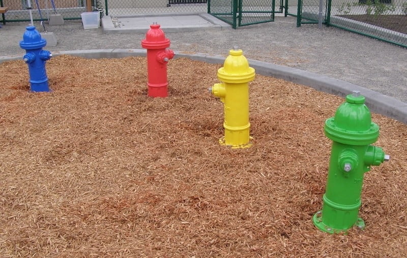 Woof Fiber™ Engineered Wood Fiber Dog Park Surfacing